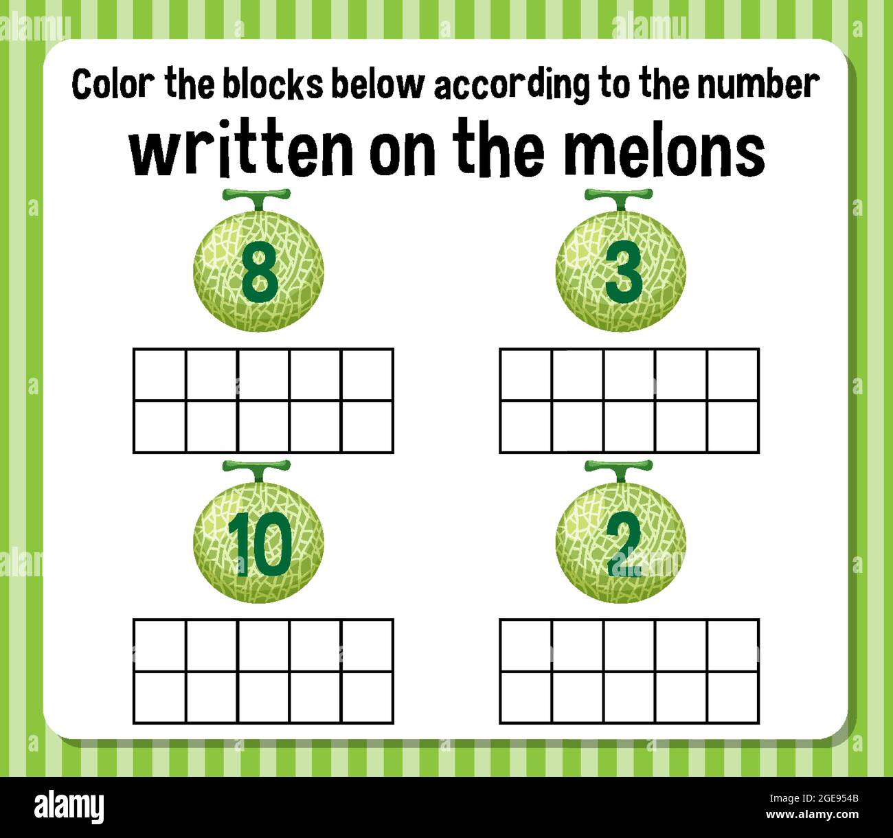 Math count number worksheet illustration Stock Vector Image & Art - Alamy