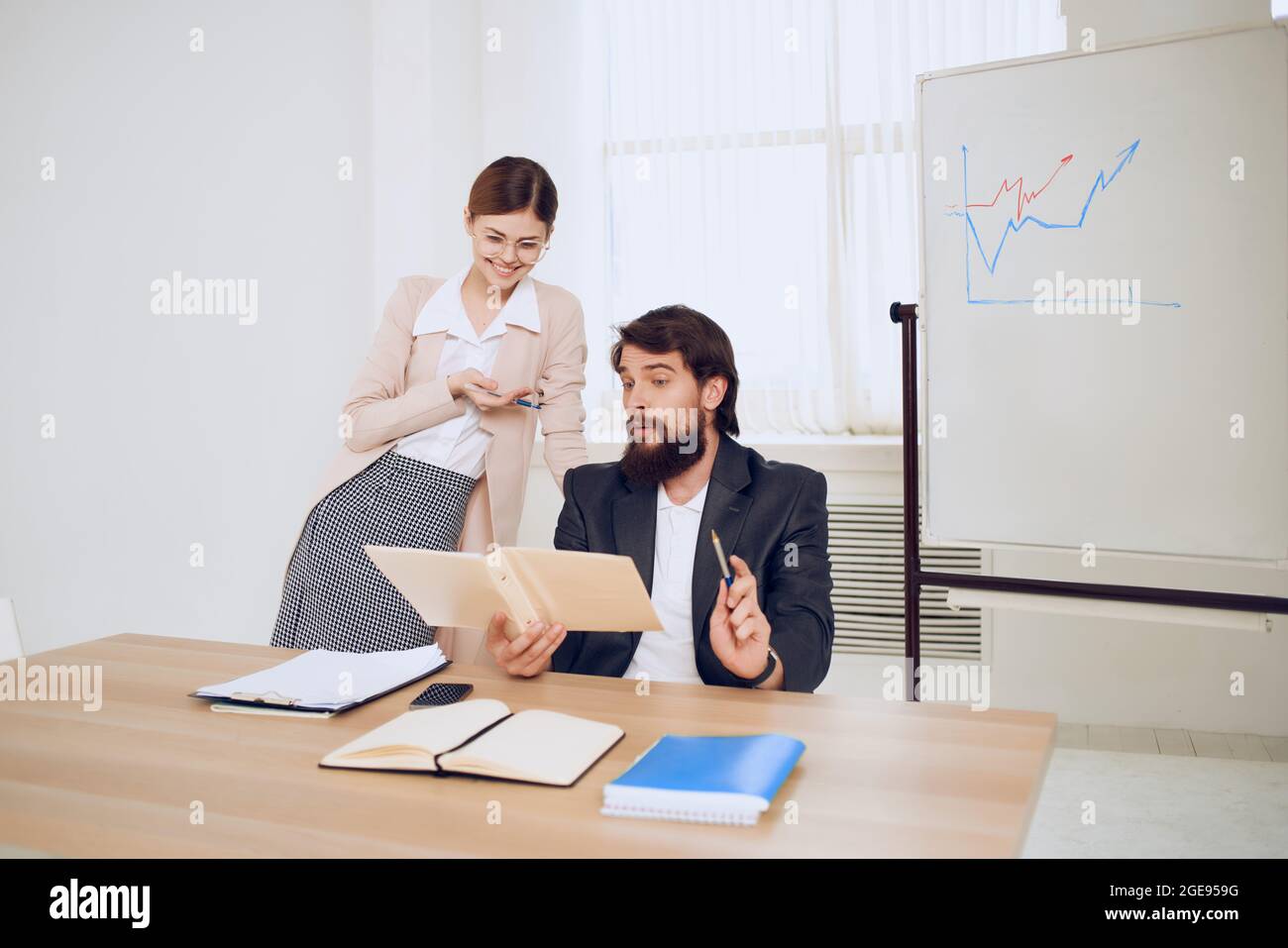 funny colleagues at work office work professionals Stock Photo - Alamy