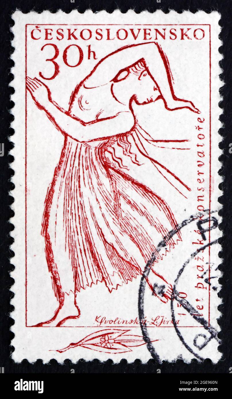 CZECHOSLOVAKIA - CIRCA 1961: a stamp printed in the Czechoslovakia ...