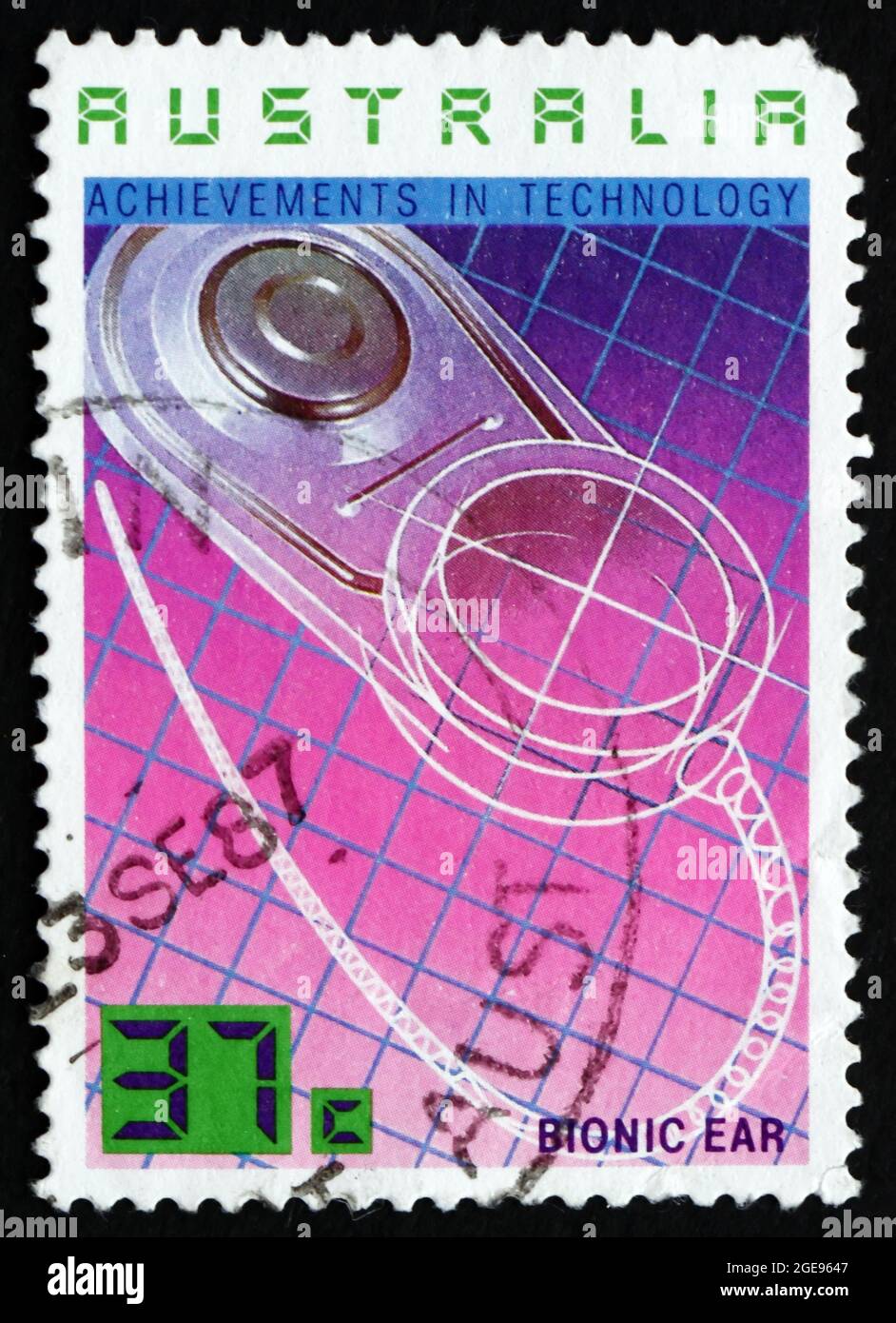 AUSTRALIA - CIRCA 1987: a stamp printed in the Australia shows Bionic ...