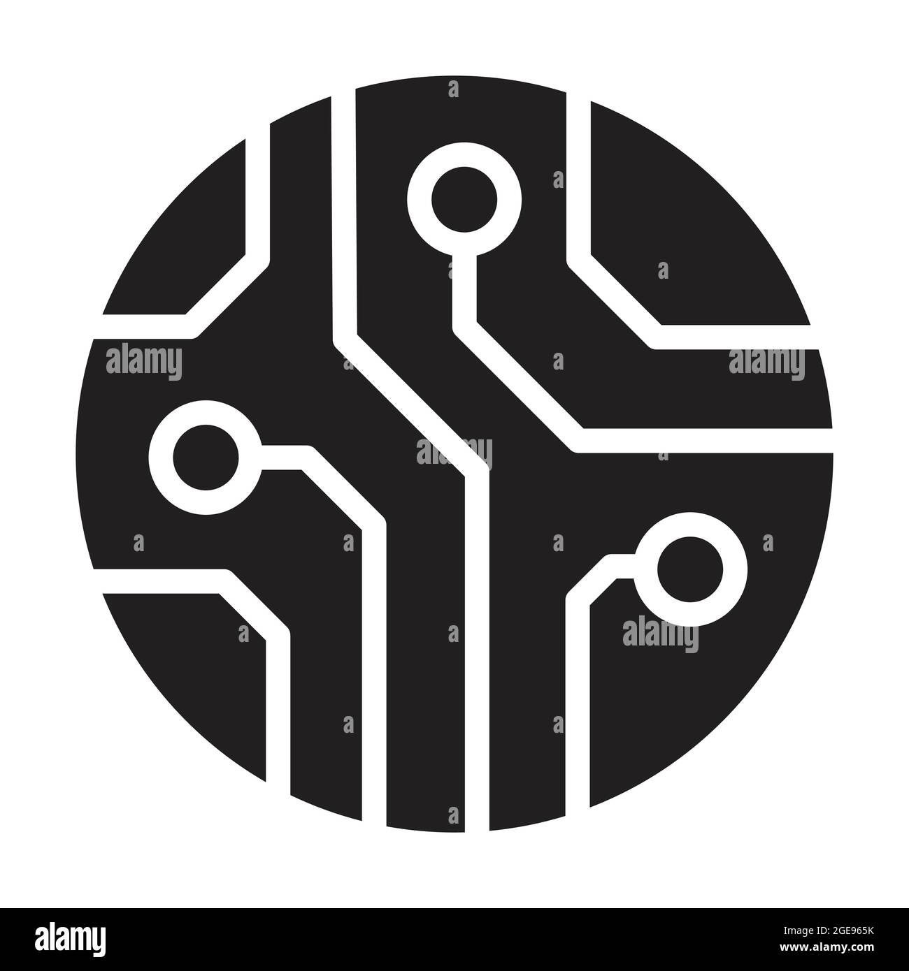 Circuit board, technology outline icon vector. For your website design ...