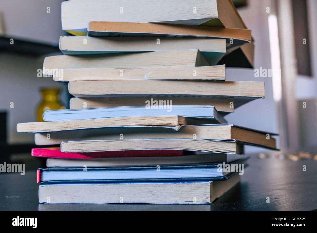 a pile of different books Stock Photo - Alamy