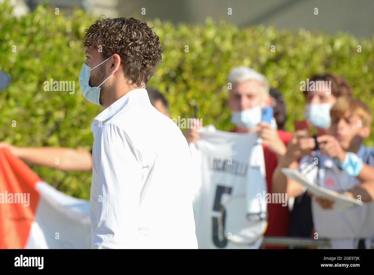 Turin, Italy. 18th Aug, 2021. Juventus new sign Manuel Locatelli ...