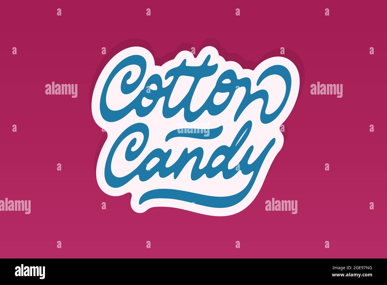 Cotton Candy vector lettering Stock Vector Image & Art - Alamy
