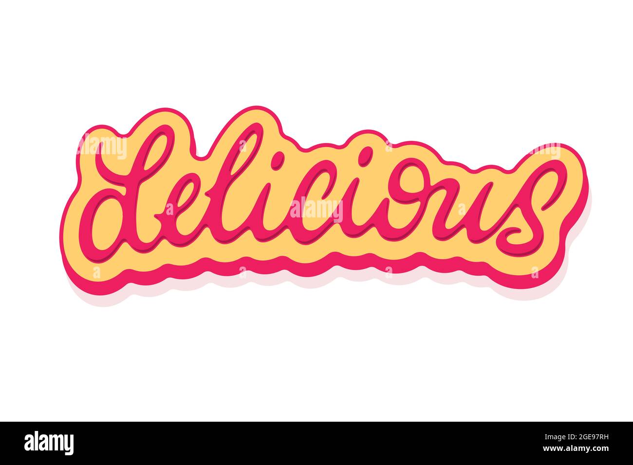 Delicious vector lettering Stock Vector Image & Art - Alamy