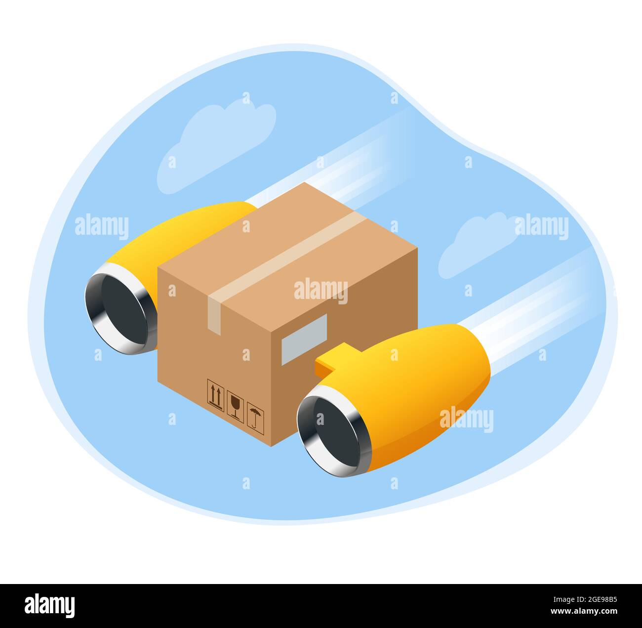Isometric Logistics and Delivery concept. Delivery home and office ...