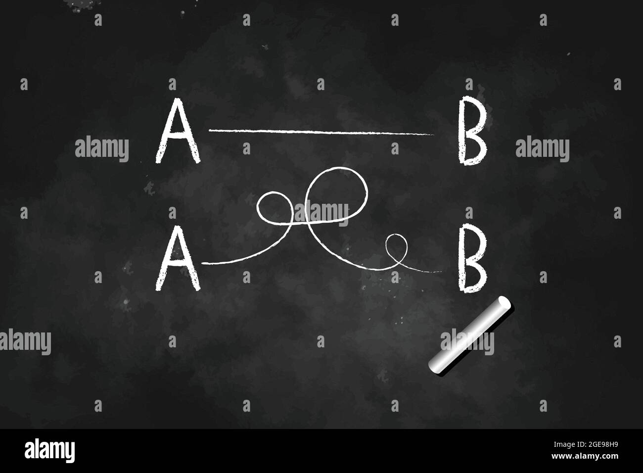 Hand drawing a conceptual diagram about the importance to find the ...