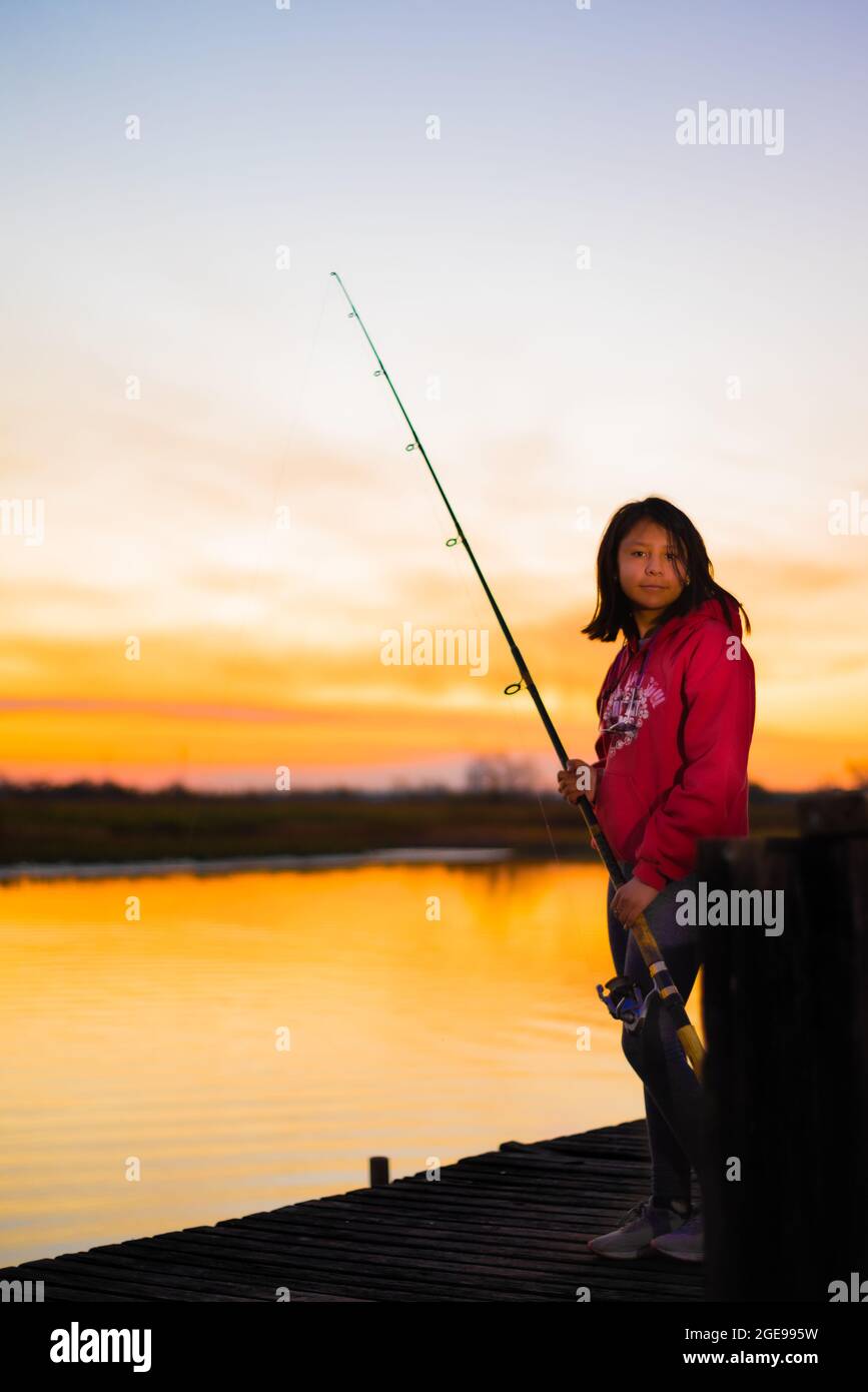 At a fishhook at the water surface hi-res stock photography and images ...