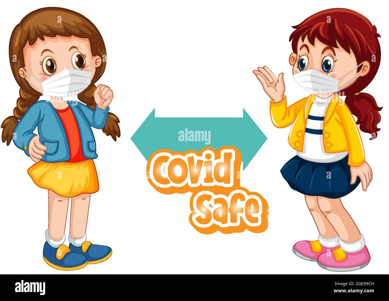 Kids Being Safe Clipart