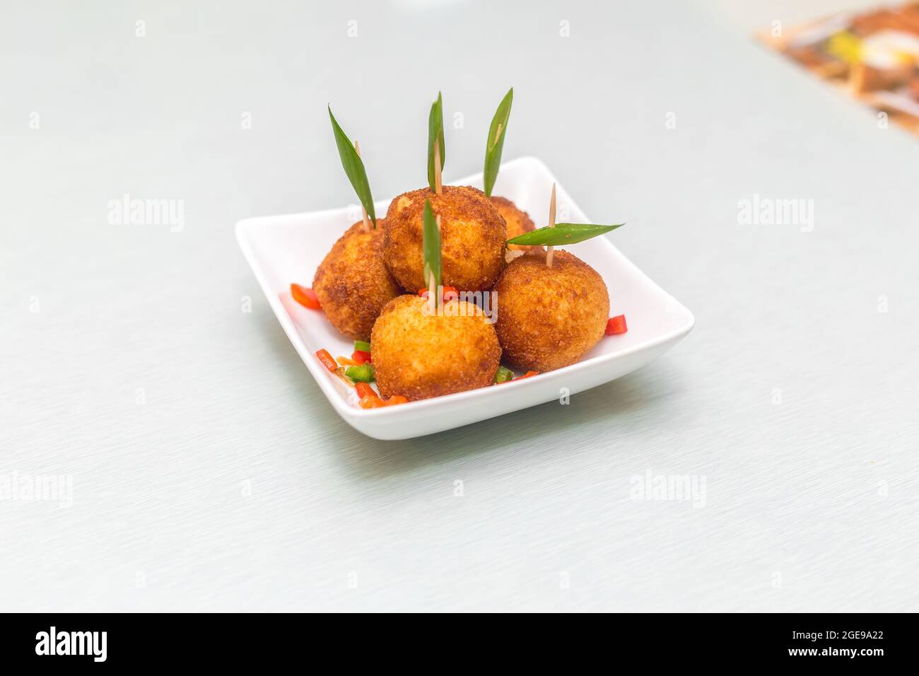 Scotch egg and vegetable Stock Photo - Alamy