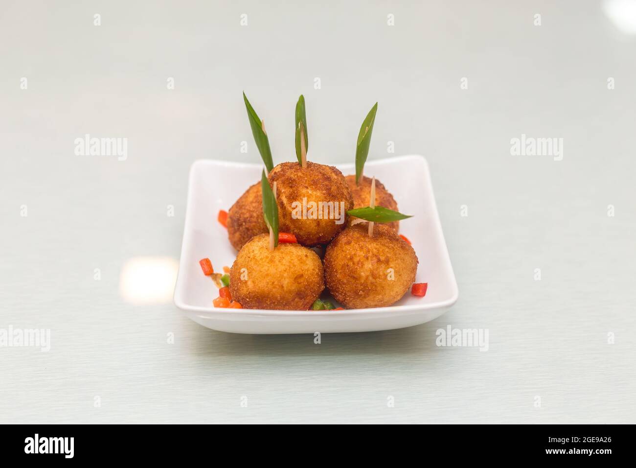 Scotch egg and vegetable Stock Photo - Alamy