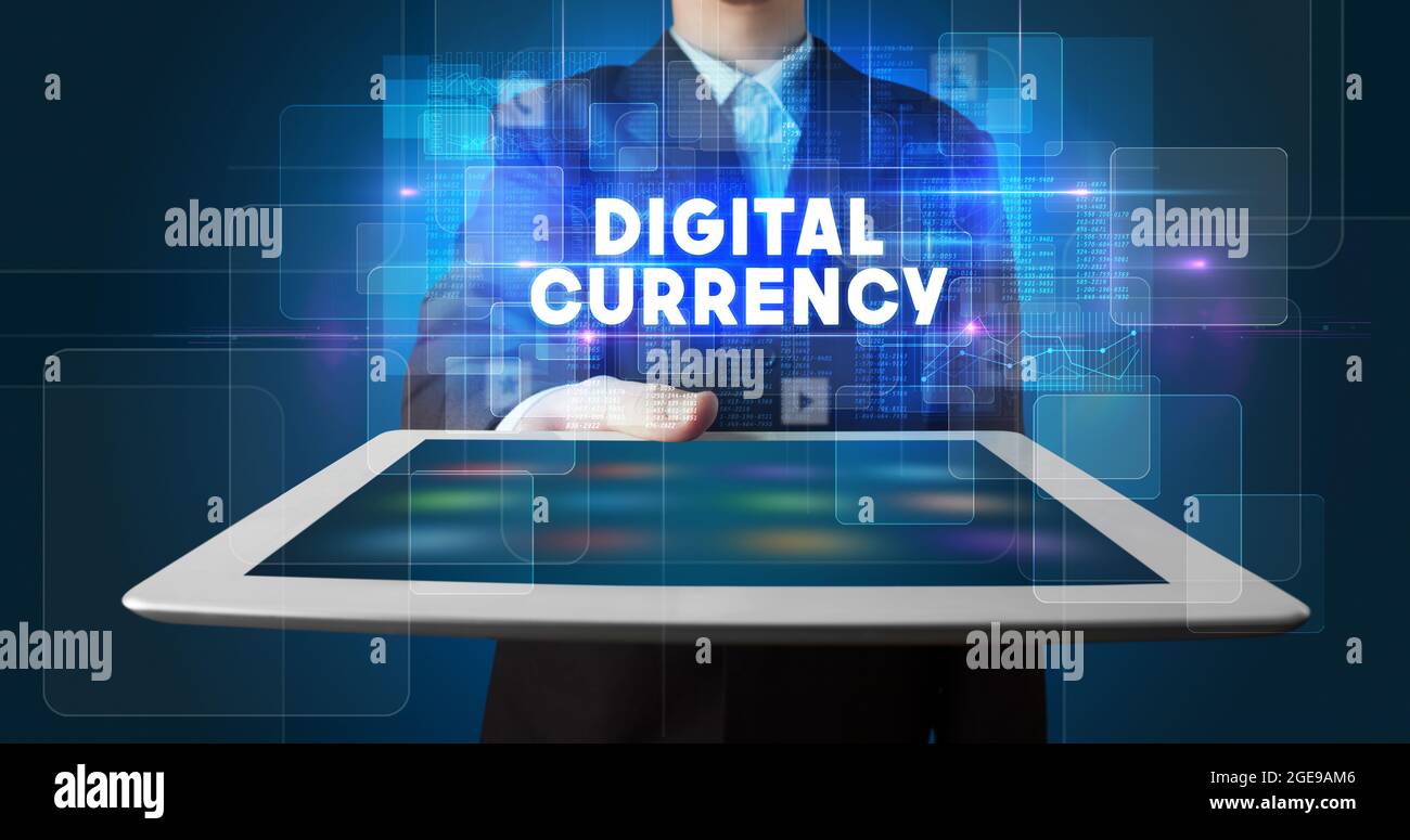 Person holding tablet, technology concept Stock Photo - Alamy