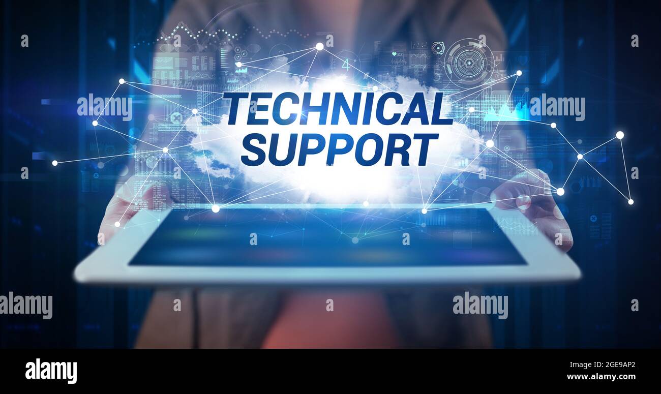 Person holding tablet, technology concept Stock Photo - Alamy