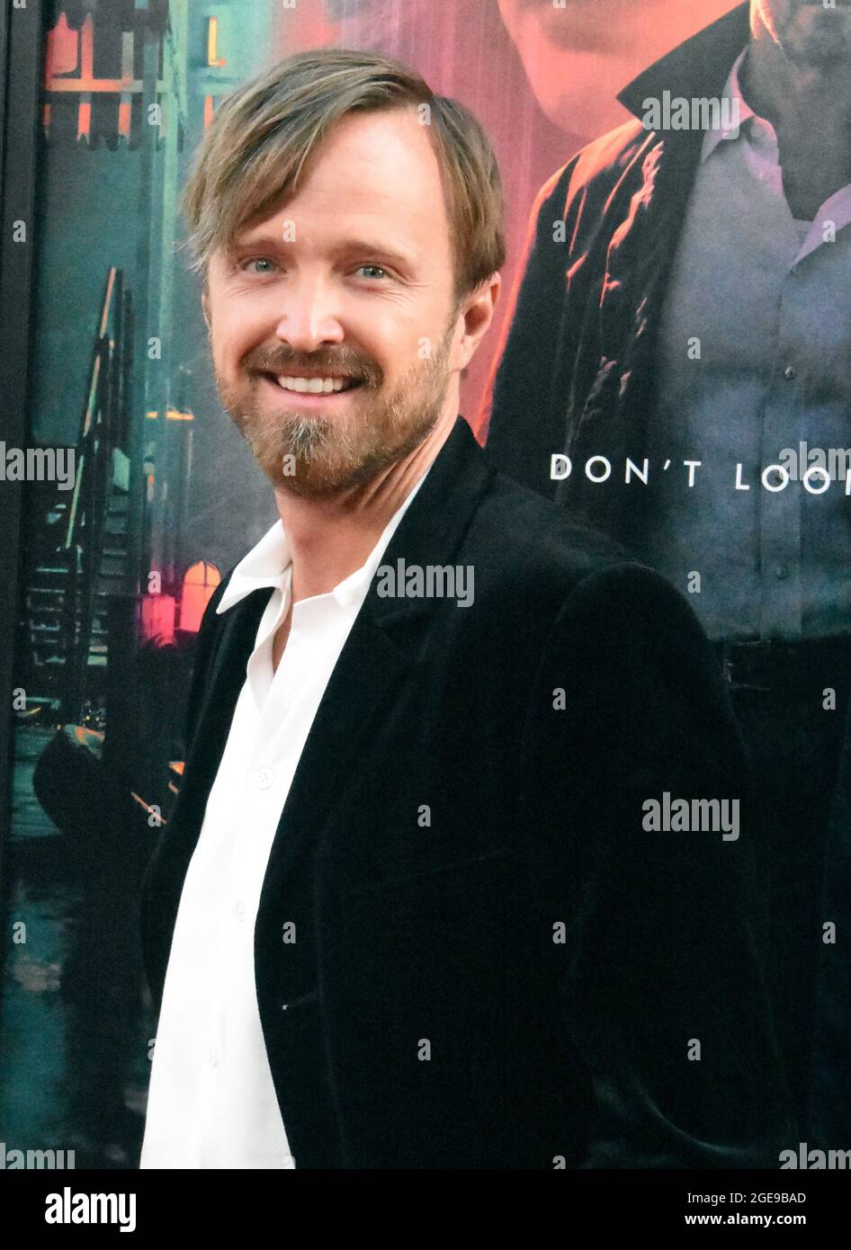 Los Angeles, California, USA 17th August 2021 Actor Aaron Paul attends Warner Bros. Pictures ...