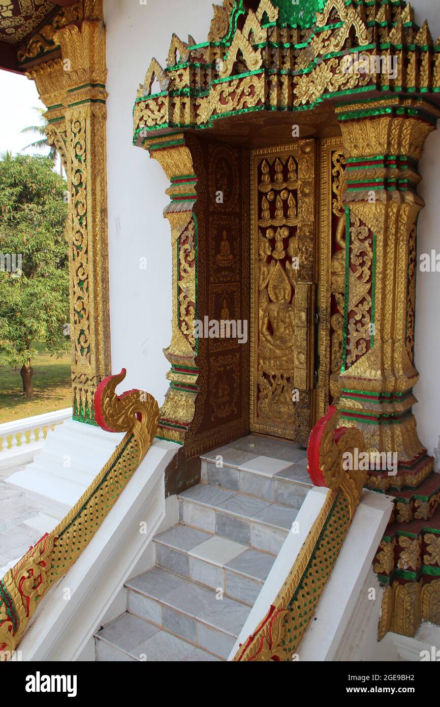 buddhist temple (haw pha bang) in luang prabang (laos Stock Photo - Alamy