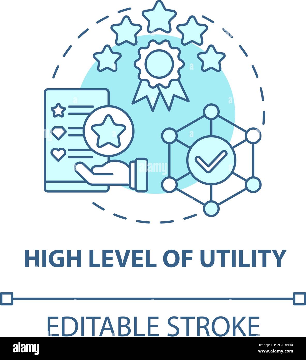 High utility level concept icon Stock Vector Image & Art - Alamy