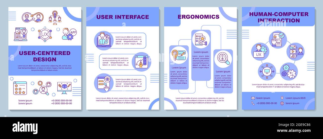 User-centered design brochure template Stock Vector Image & Art - Alamy