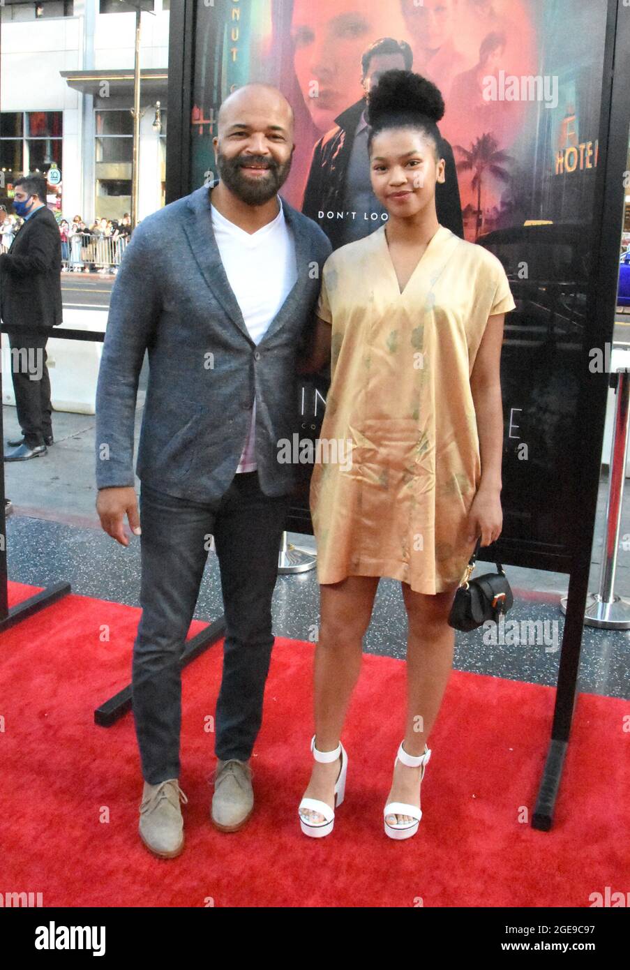 Los Angeles, California, USA 17th August 2021 Actor Jeffrey Wright and ...