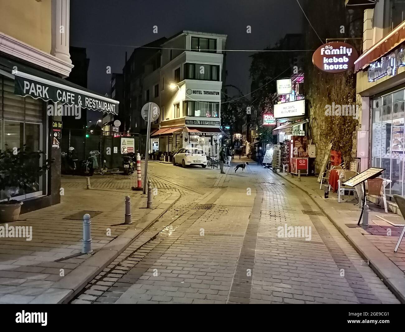 ISTANBUL, TURKEY - Mar 15, 2021: A beautiful shot of illuminated ...