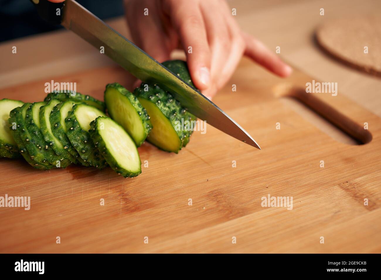 fresh vegetables slicing food healthy food kitchen Stock Photo - Alamy