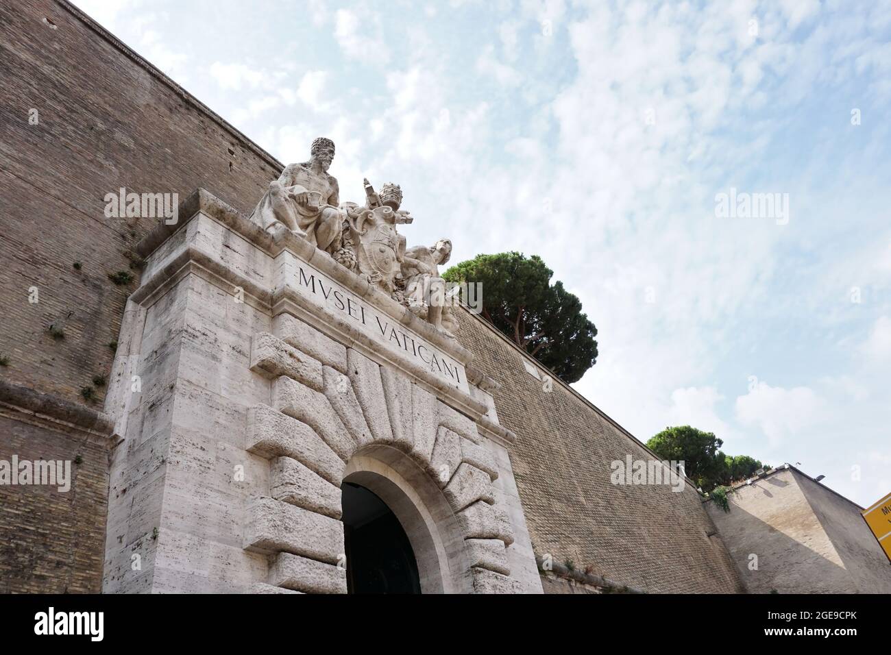 VATICAN, VATICAN CITY - Sep 01, 2019: The main entrance of the Vatican ...