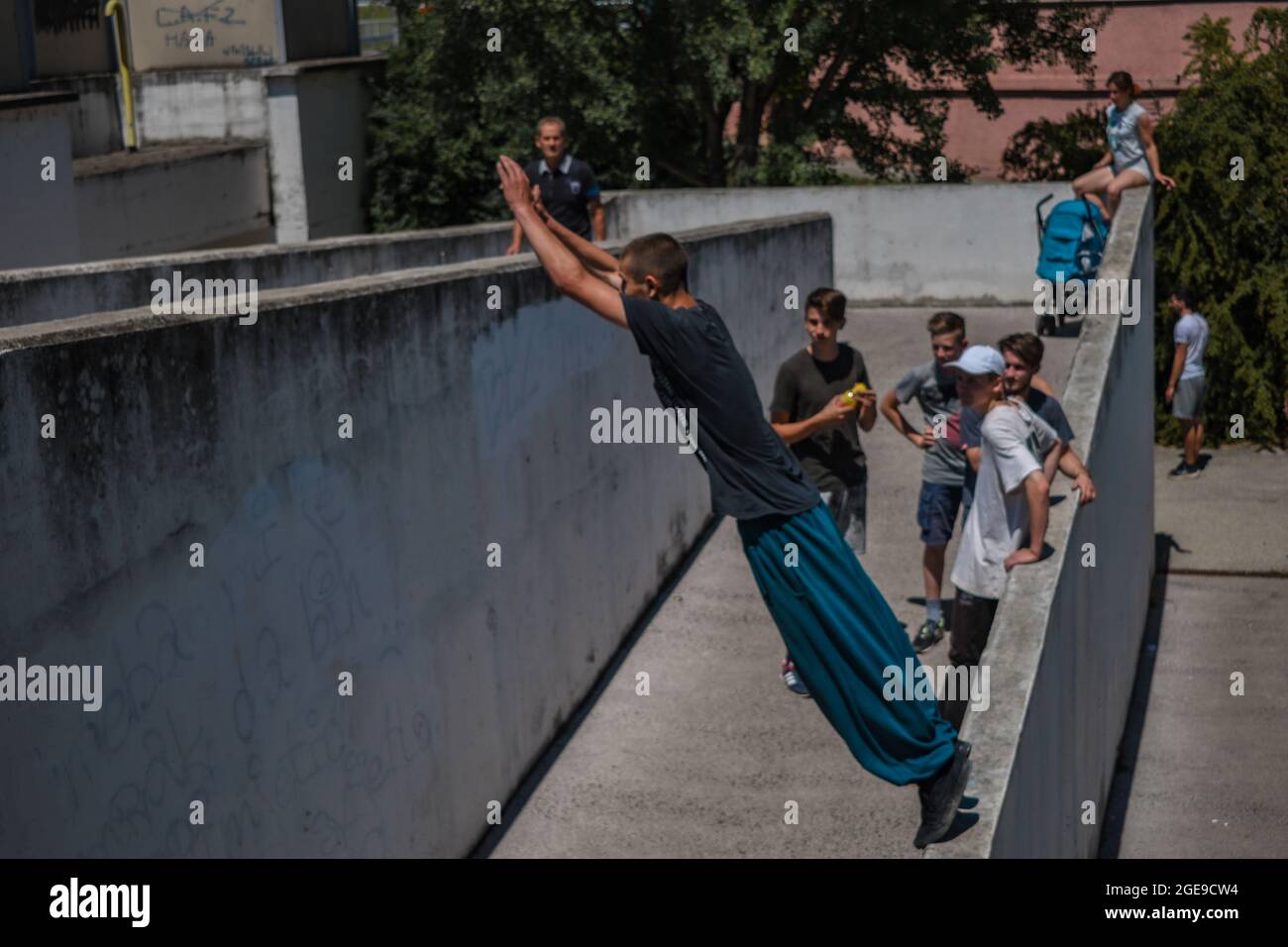 Parkour in City Stock Photo - Alamy