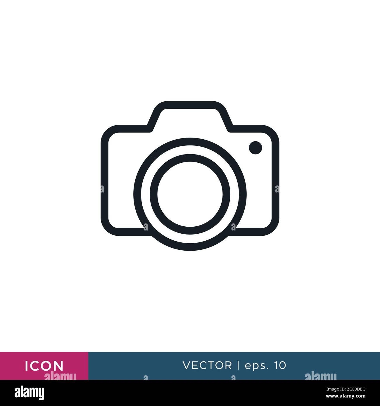 Camera photography icon vector illustration design template. Editable ...