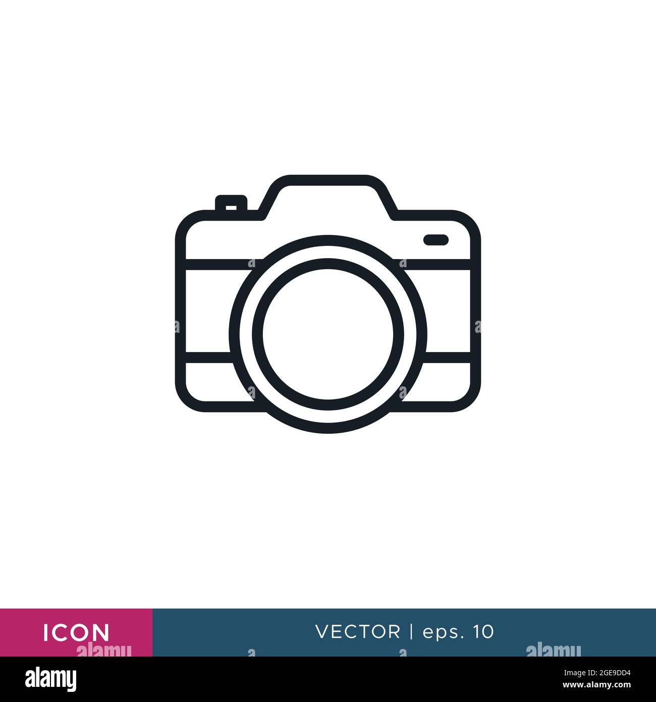 Camera photography icon vector illustration design template. Editable ...