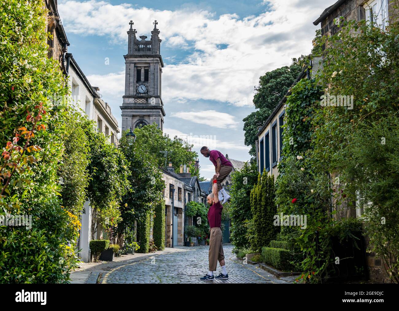 Circus Lane, Edinburgh, Scotland, United Kingdom, 18th August 2021 ...
