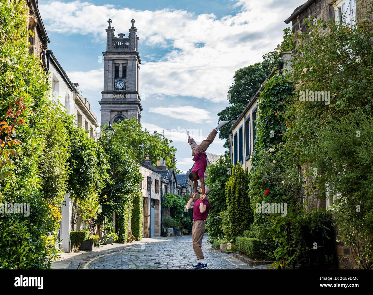 Circus Lane, Edinburgh, Scotland, United Kingdom, 18th August 2021 ...