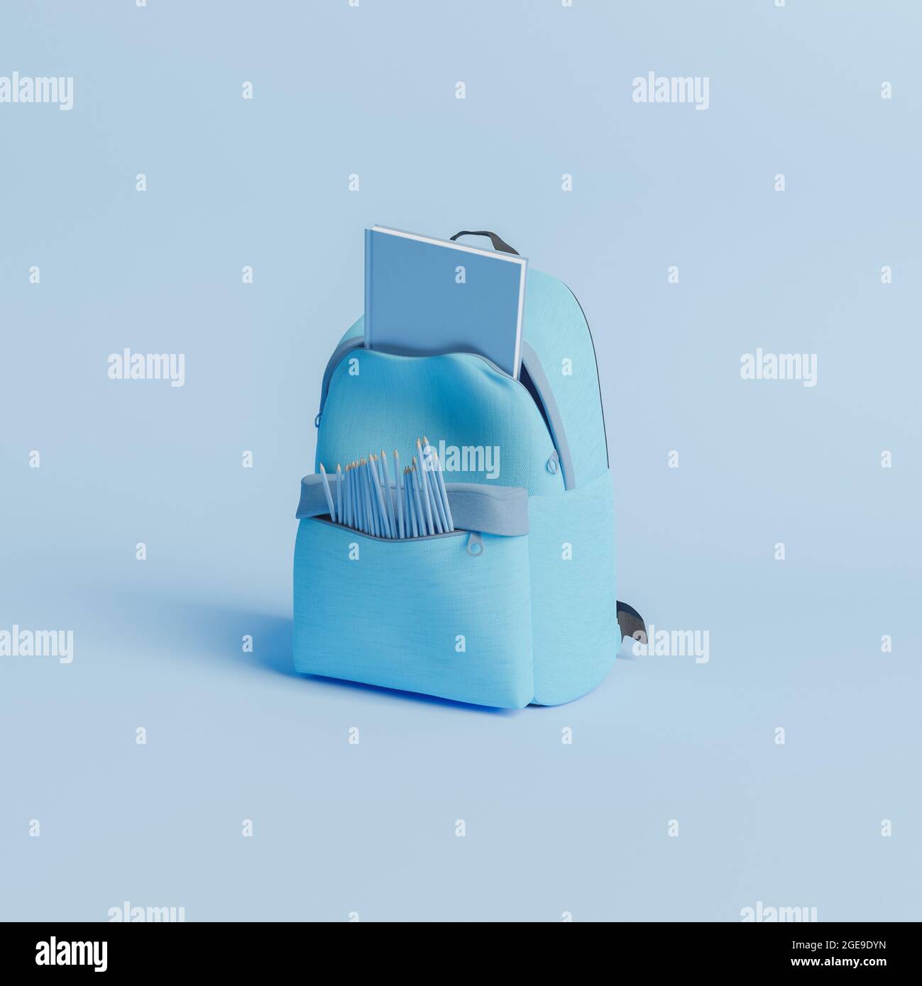 Open Backpack Drawing