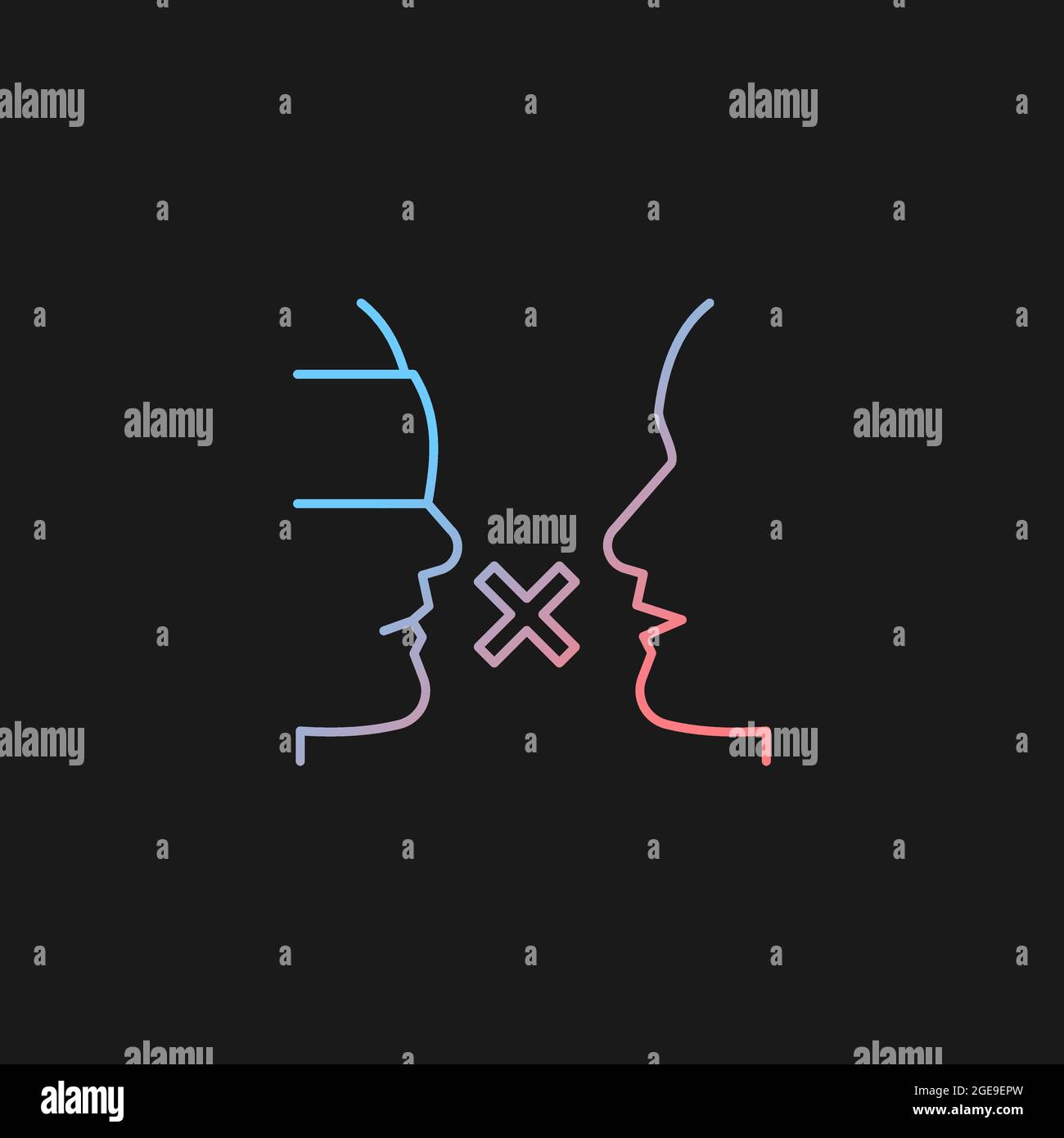 Biases gradient vector icon for dark theme Stock Vector Image & Art - Alamy