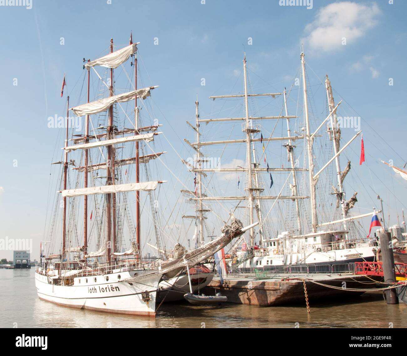 Tall Ships, Tall Ship Festival, River Thames, London, UK. The Tall ...