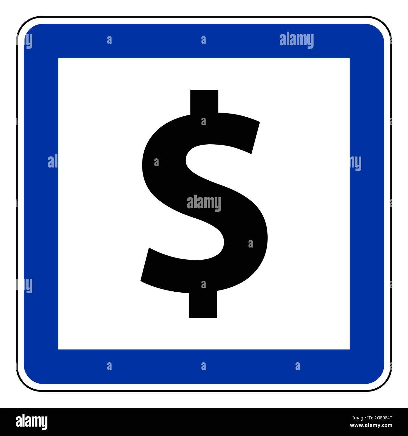 Dollar and road sign Stock Photo - Alamy