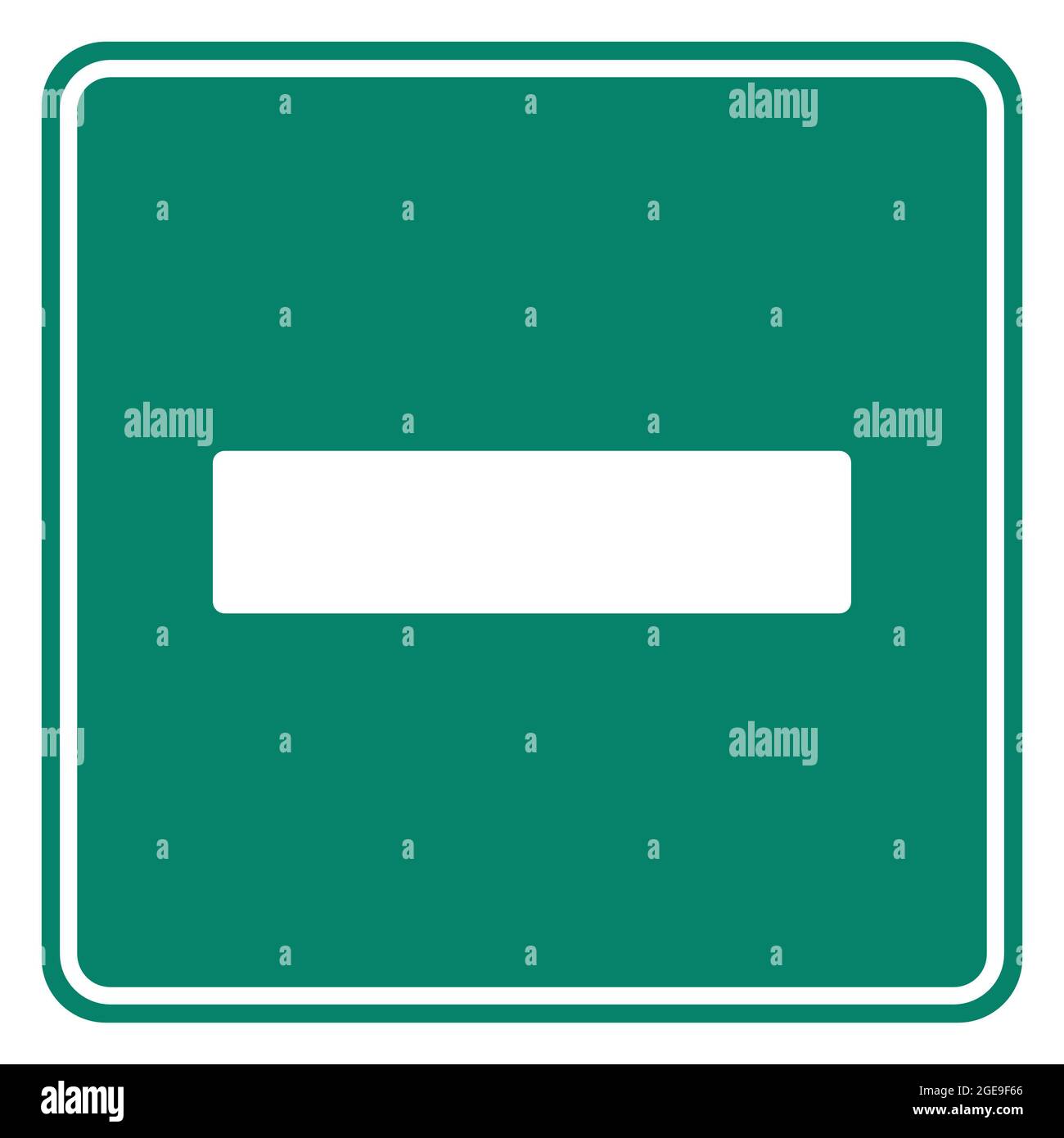 Minus and road sign Stock Photo - Alamy