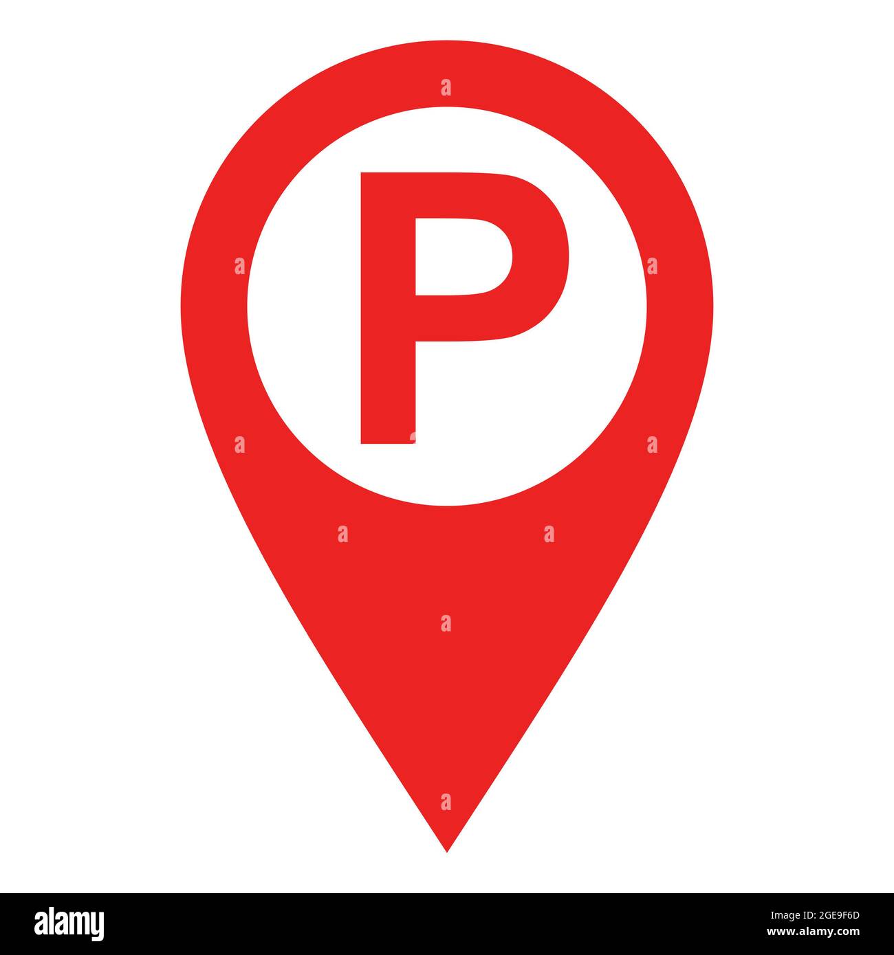 Parking and location pin Stock Photo - Alamy