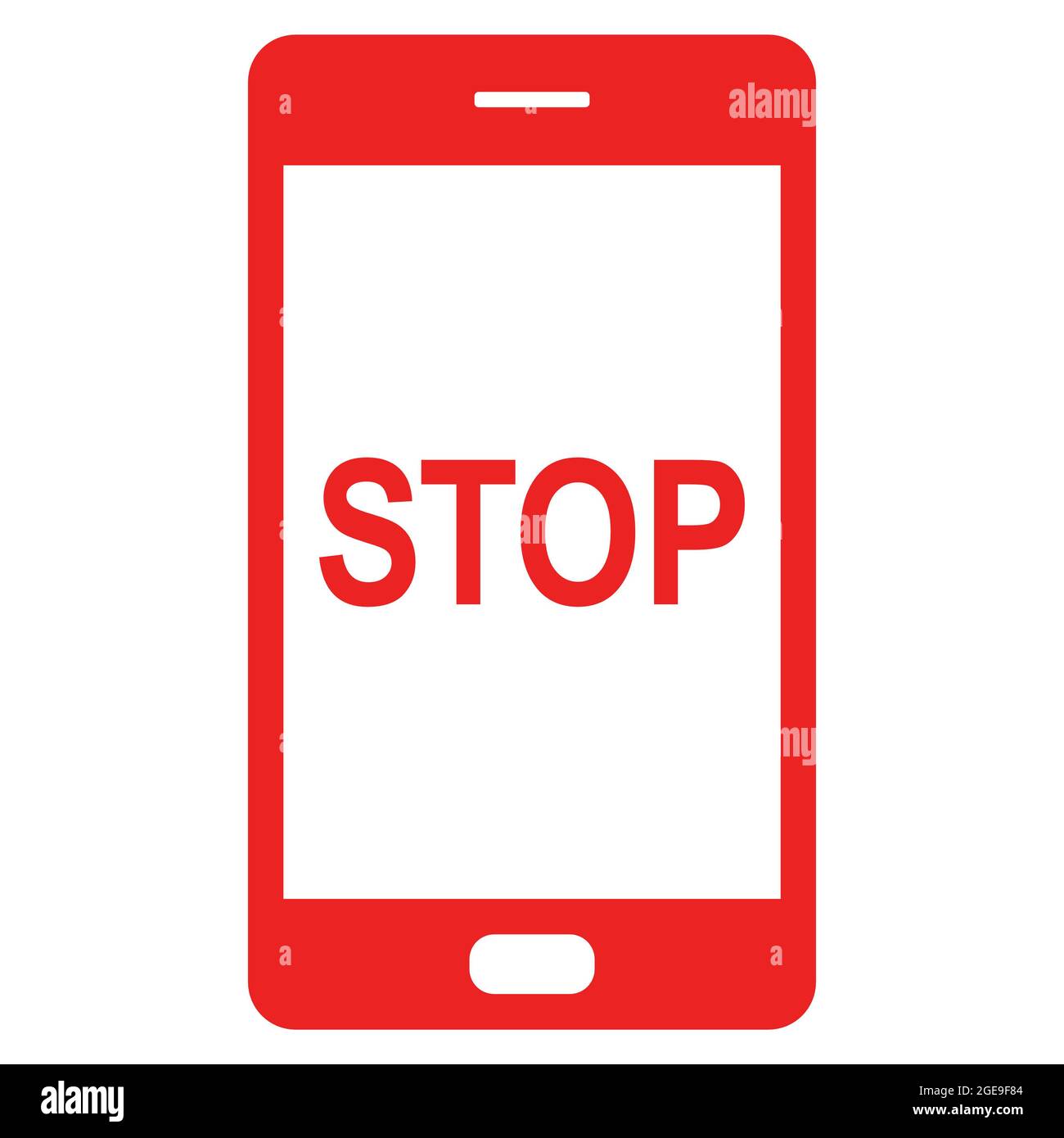 Stop and smartphone Stock Photo - Alamy