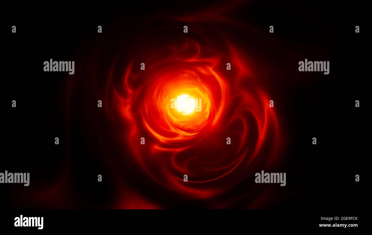 Red Core Energy Glowing Fire Effect Background Stock Photo - Alamy