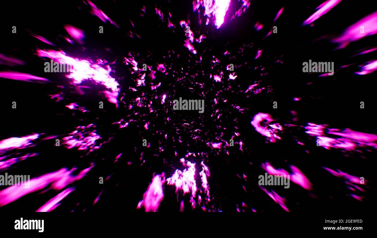 Rotating Purple Fire Particles Effect Stock Photo - Alamy