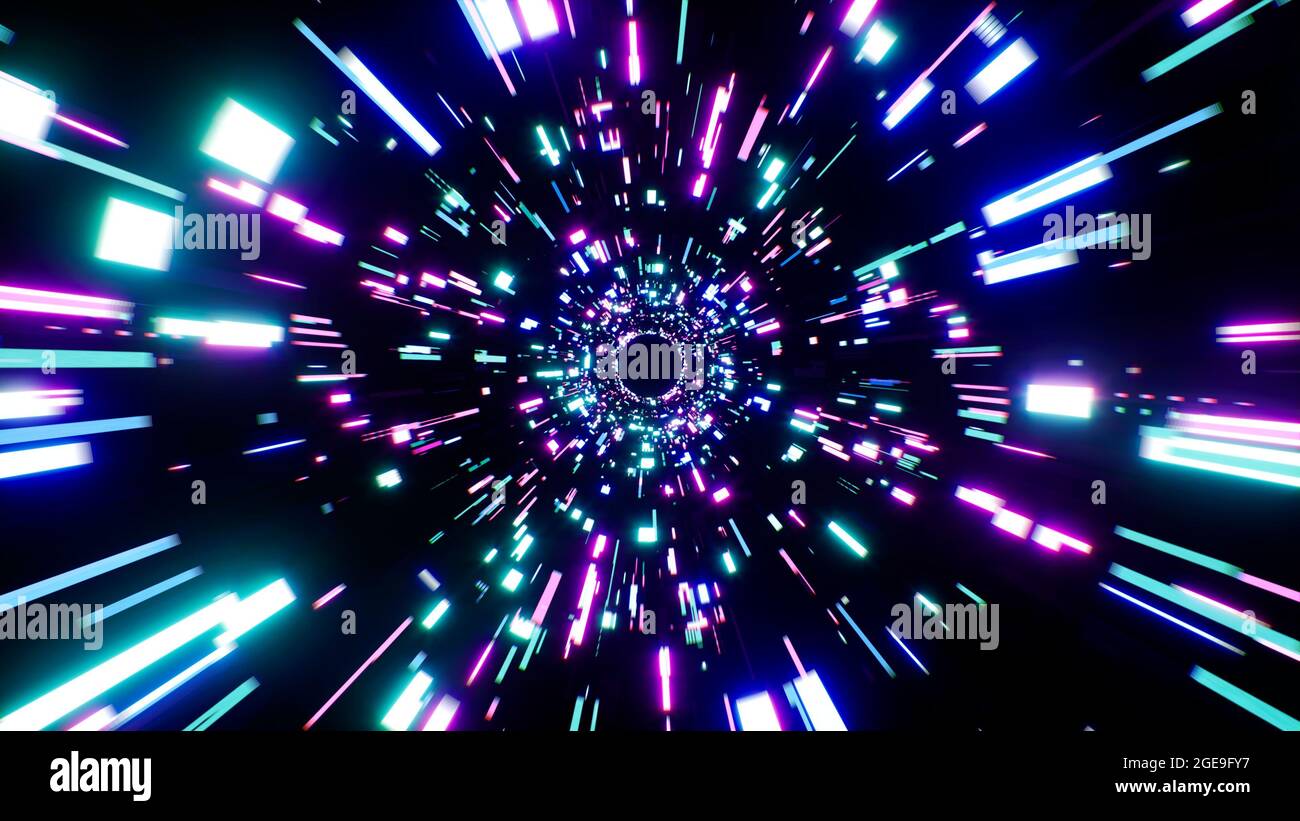Abstract technology background glowing particles hi-res stock ...
