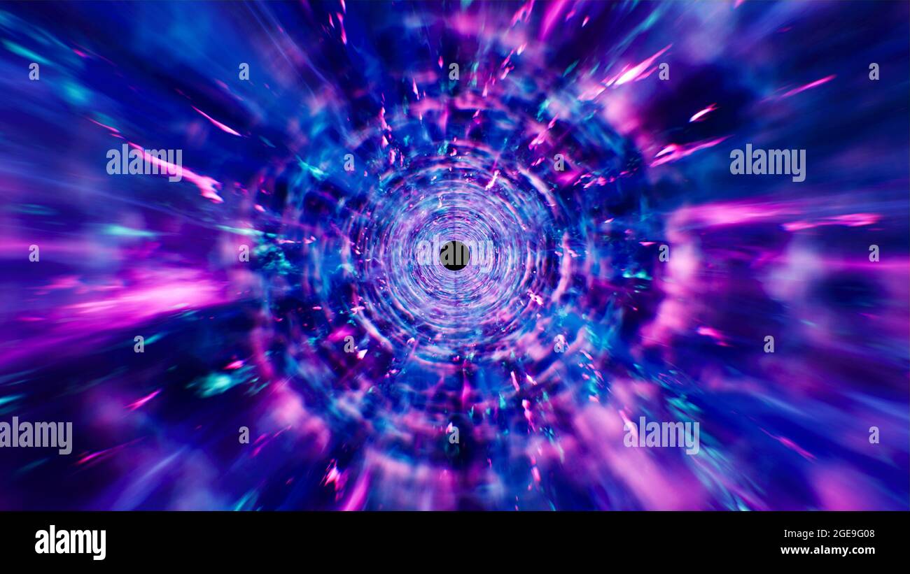 Neon Energy Dimension Background Effect Stock Photo - Alamy