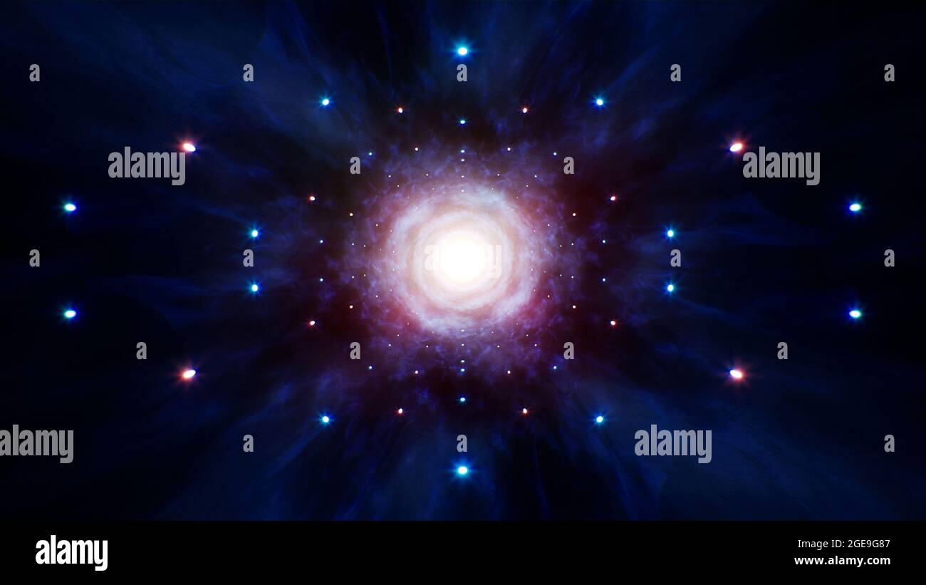 Glitter Particles on the Space Nebula Energy in the Galaxy Space Stock ...