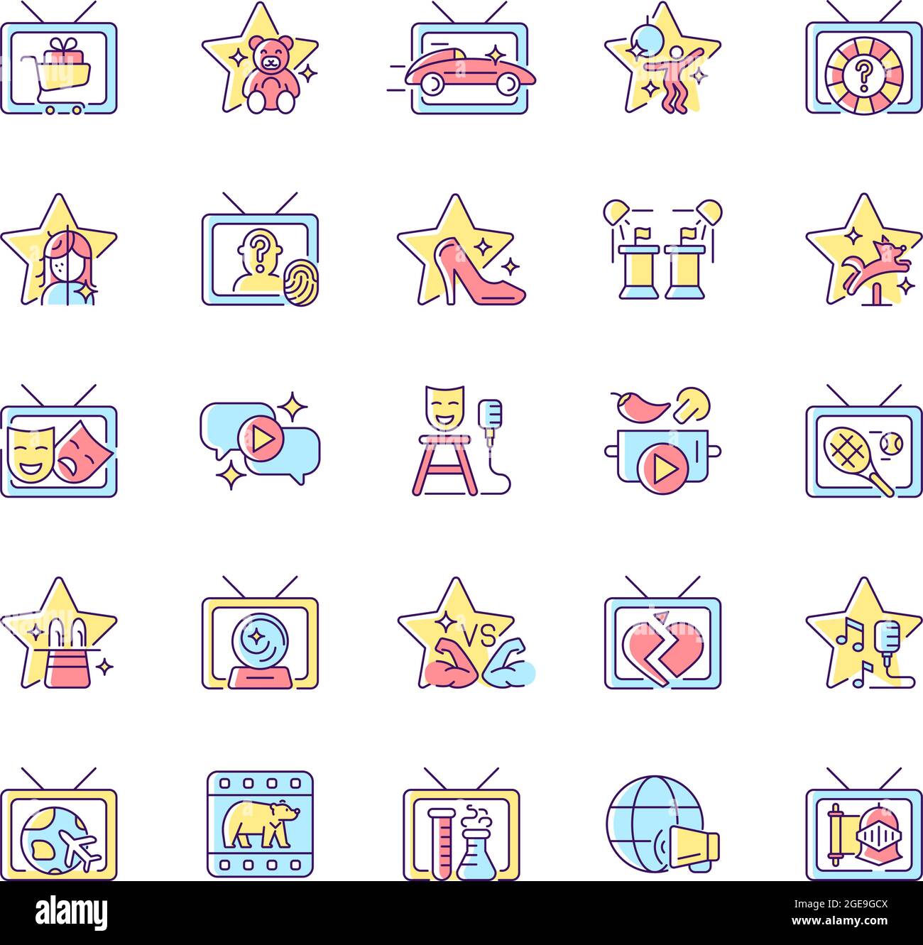 Tv show Stock Vector Images - Alamy