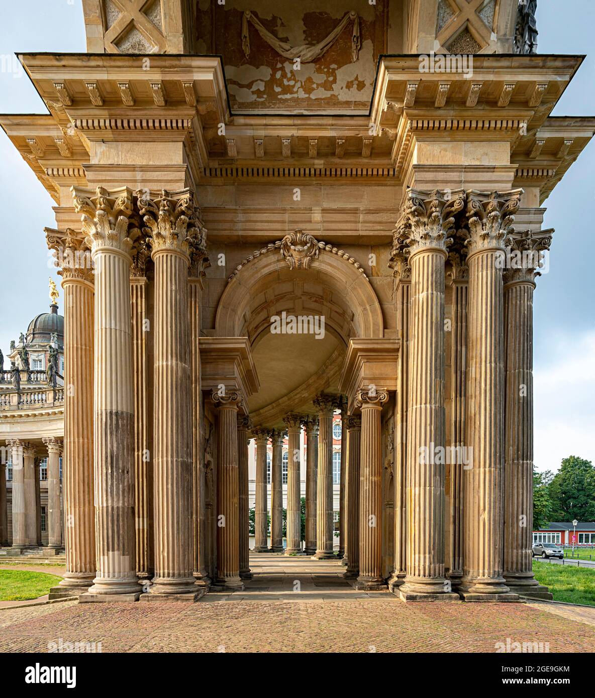 The Colonnades With The Communs In The Sanssouci Palace Park In Potsdam ...