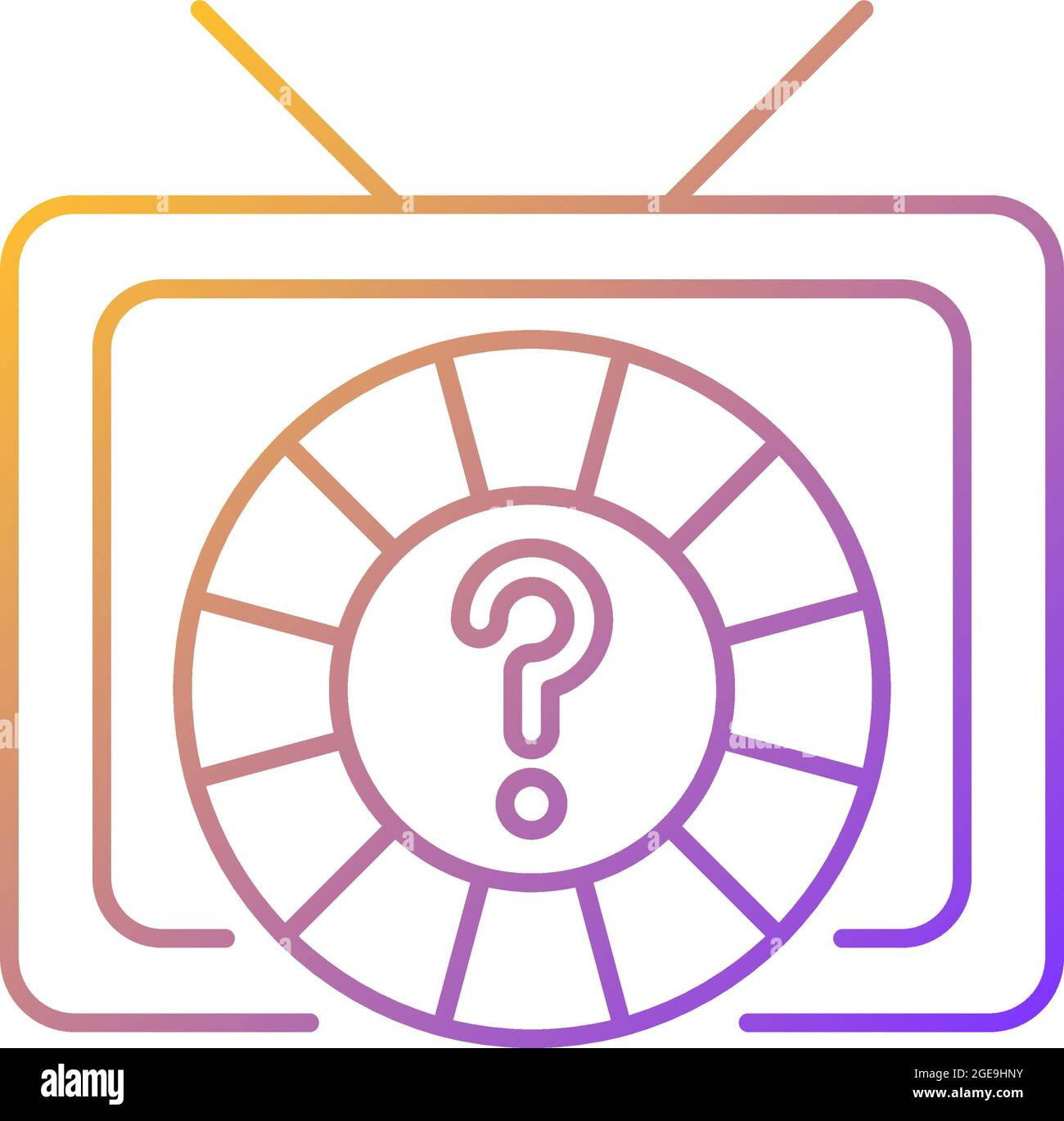 Wheel of fortune game show wheel Cut Out Stock Images & Pictures - Alamy