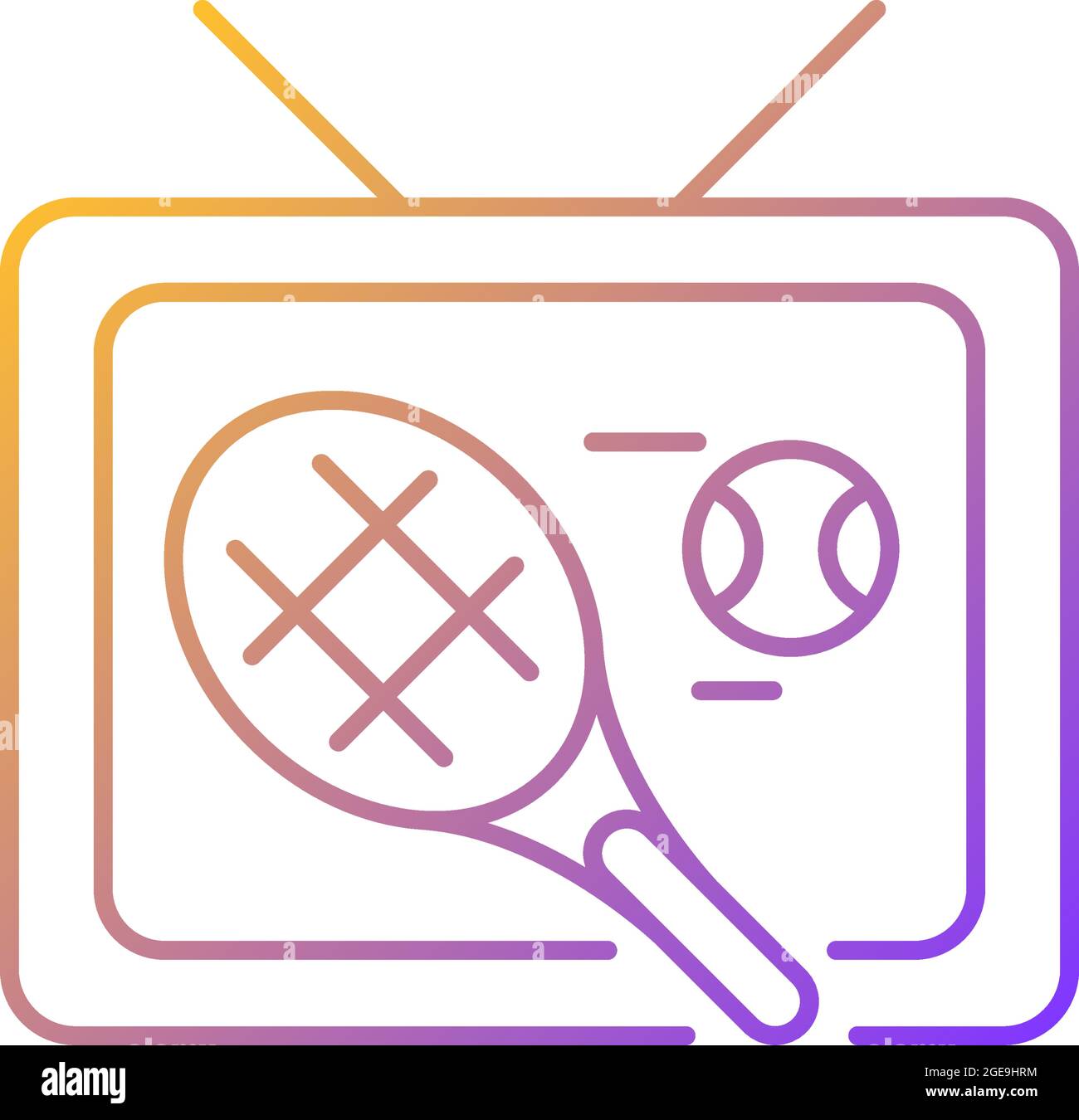 Sports show gradient linear vector icon Stock Vector Image & Art - Alamy