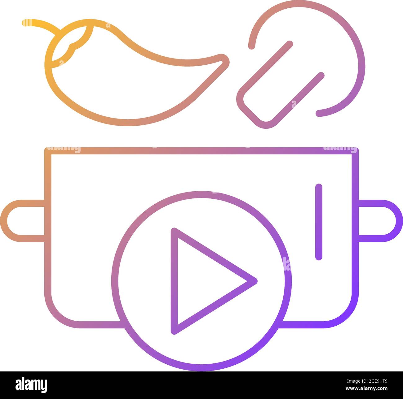 Cookery show gradient linear vector icon Stock Vector Image & Art - Alamy