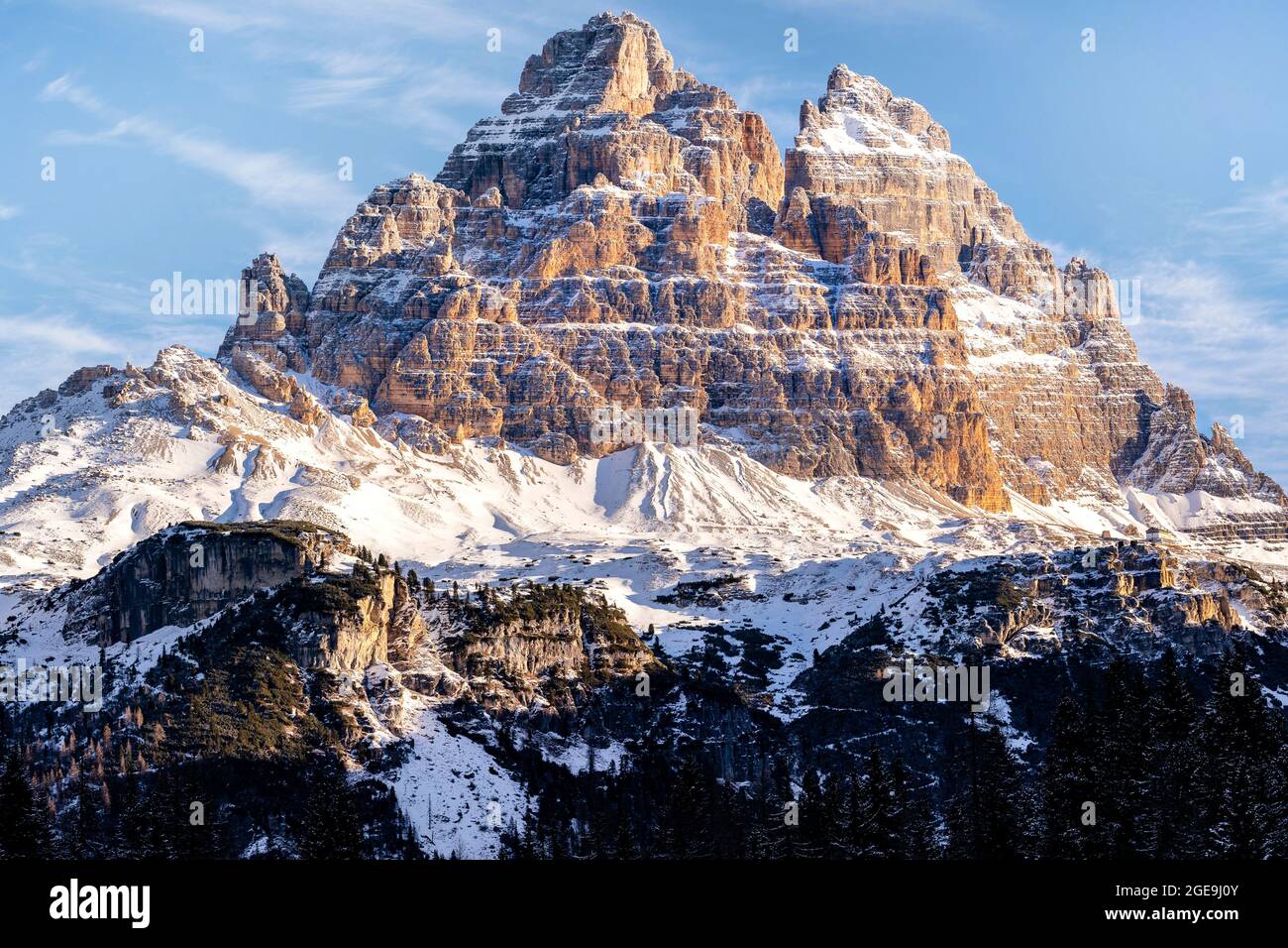 Snow Capped Mountain Stock Photo - Alamy