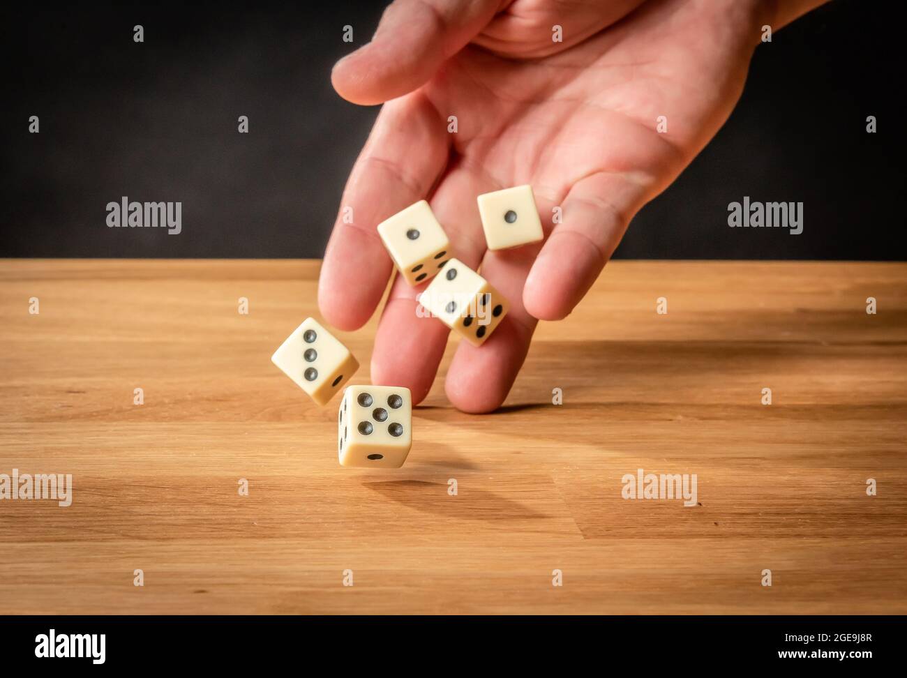 Five dice hi-res stock photography and images - Alamy