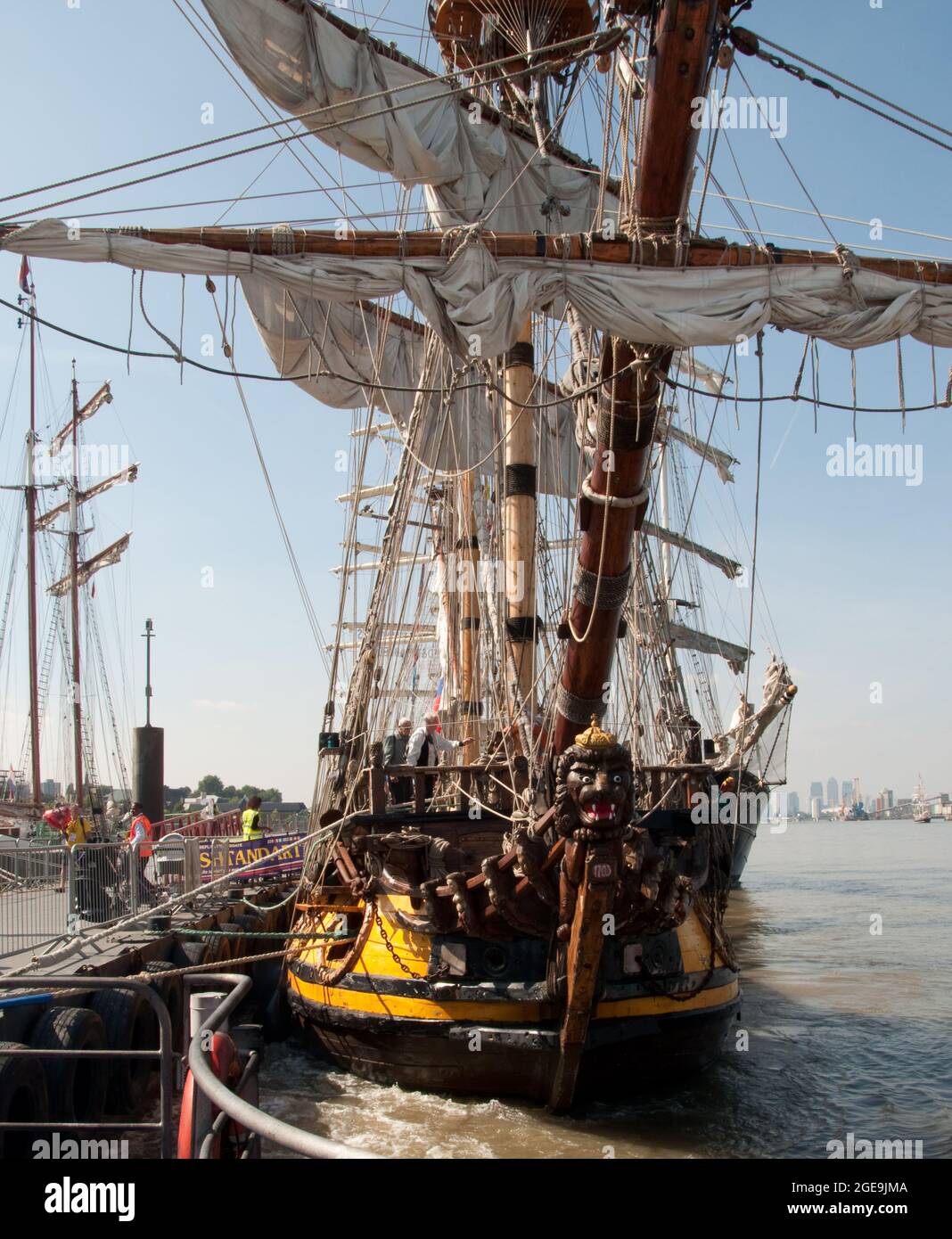 Tall Ships, Tall Ship Festival, River Thames, London, UK. The Tall ...